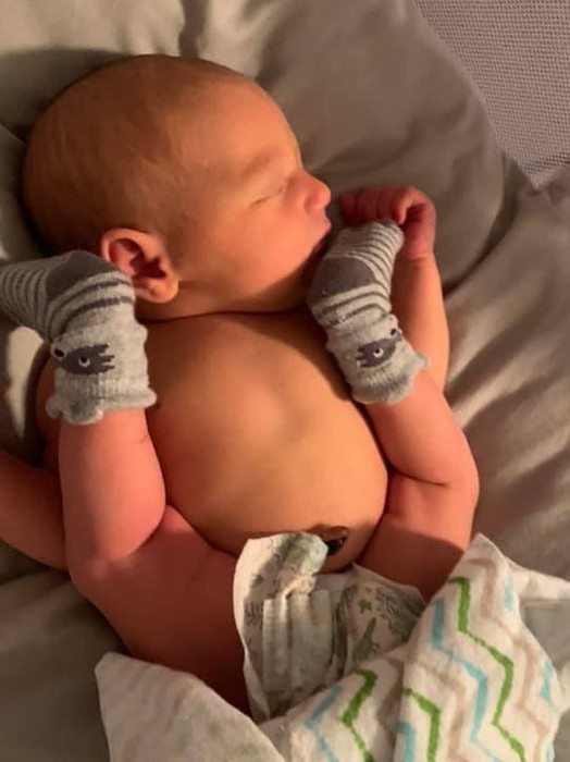 Textbook spontaneous frank breech birth